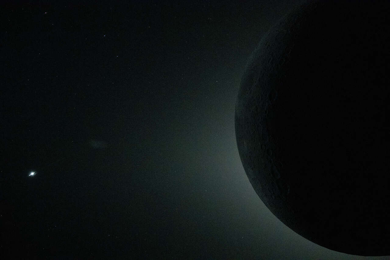The moon and Venus will align in the Connecticut night sky Monday