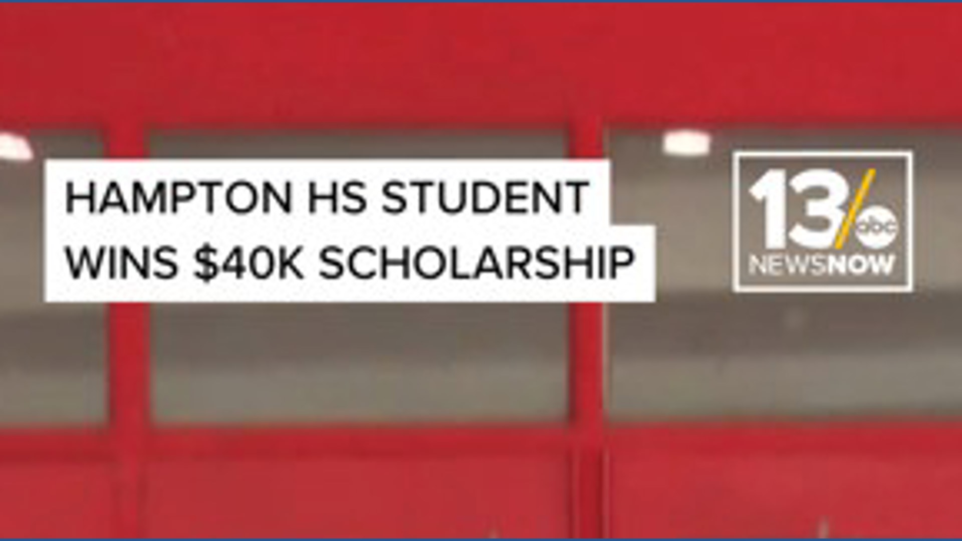Hampton sophomore receives $40,000 college scholarship