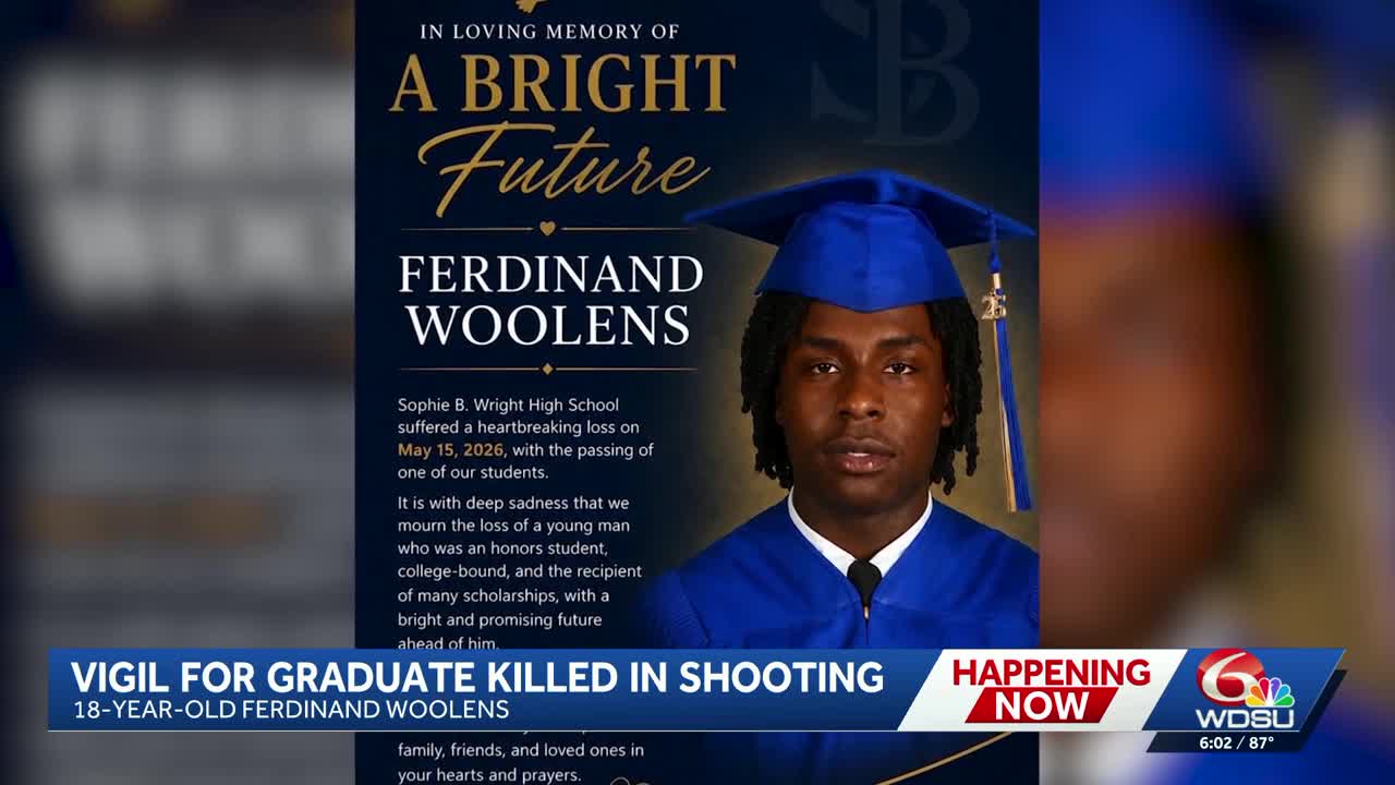 Vigil held for Sophie B. Wright student shot, killed, night after ...