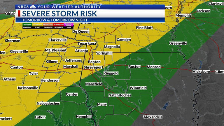 Tuesday storms could bring damaging wind threat