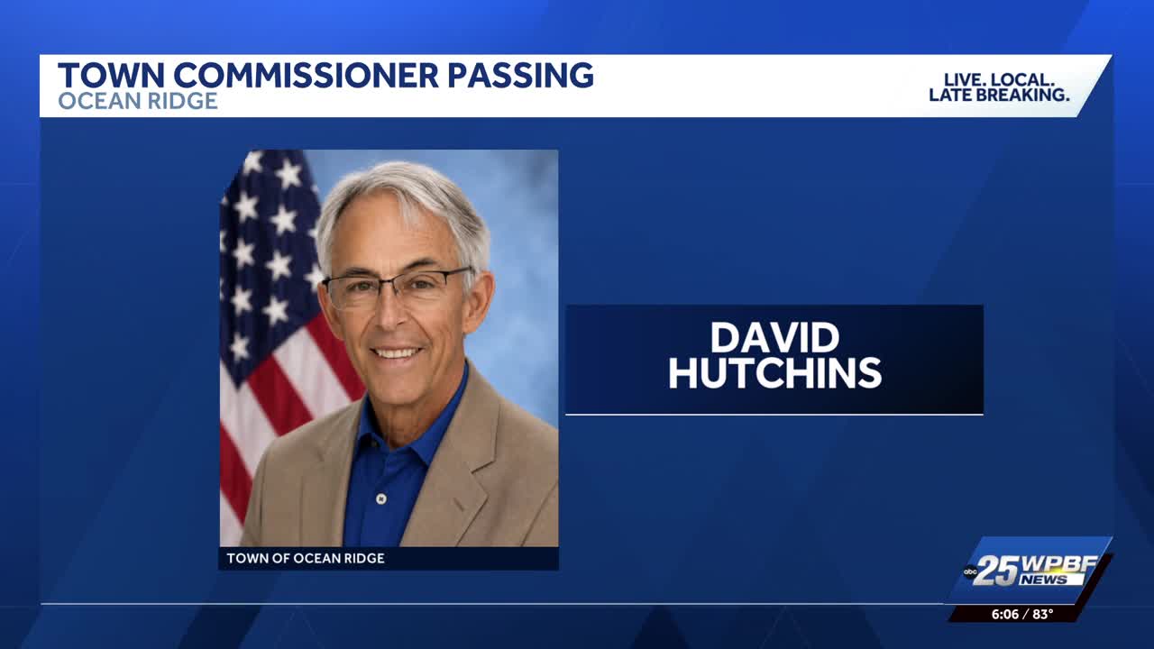 Ocean Ridge announces death of town commissioner David Hutchins