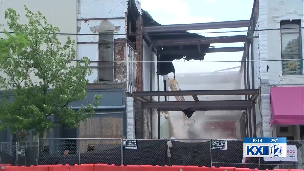 Downtown Sherman building demolished for rebuild