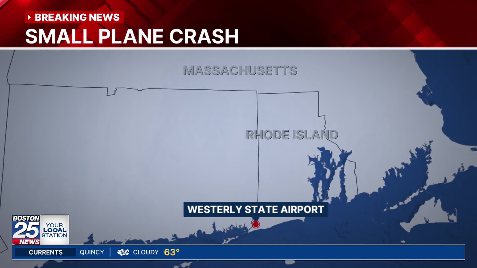 Pilot dies after small plane crashes at Rhode Island airport