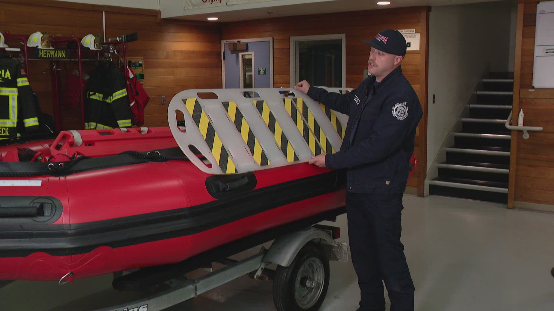 How Olympia Fire rescued a woman trapped in mud