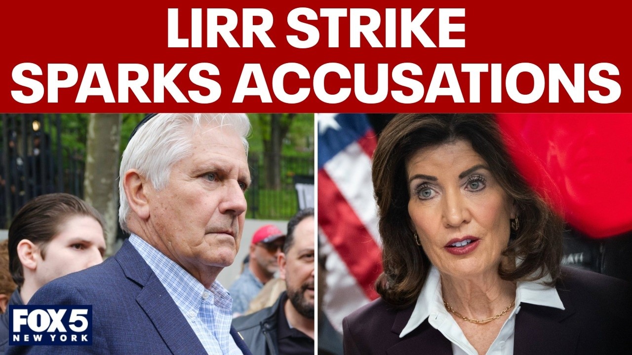 Hochul, Blakeman point fingers during LIRR strike