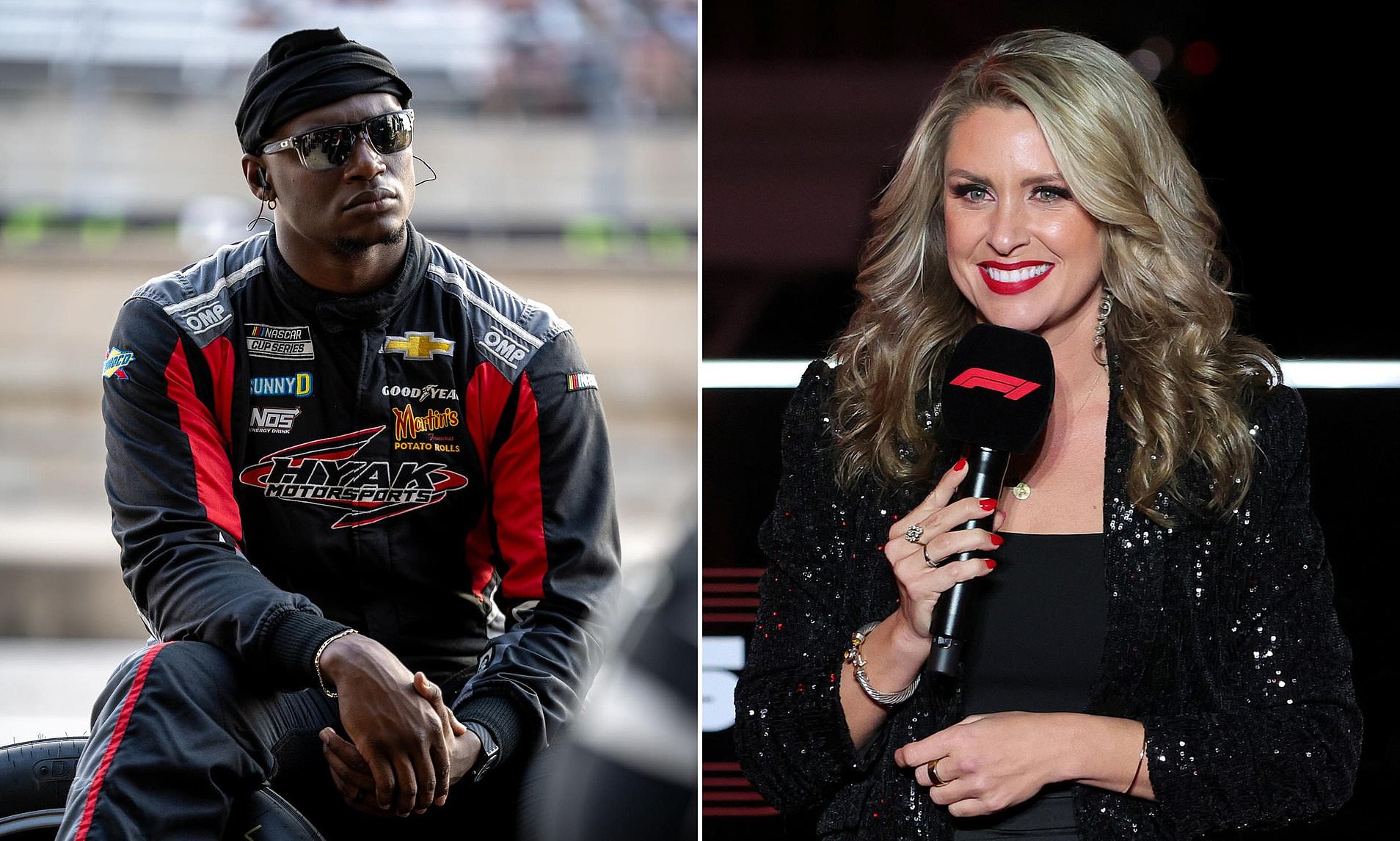 NASCAR worker is rushed to hospital after saving glamorous Fox reporter ...