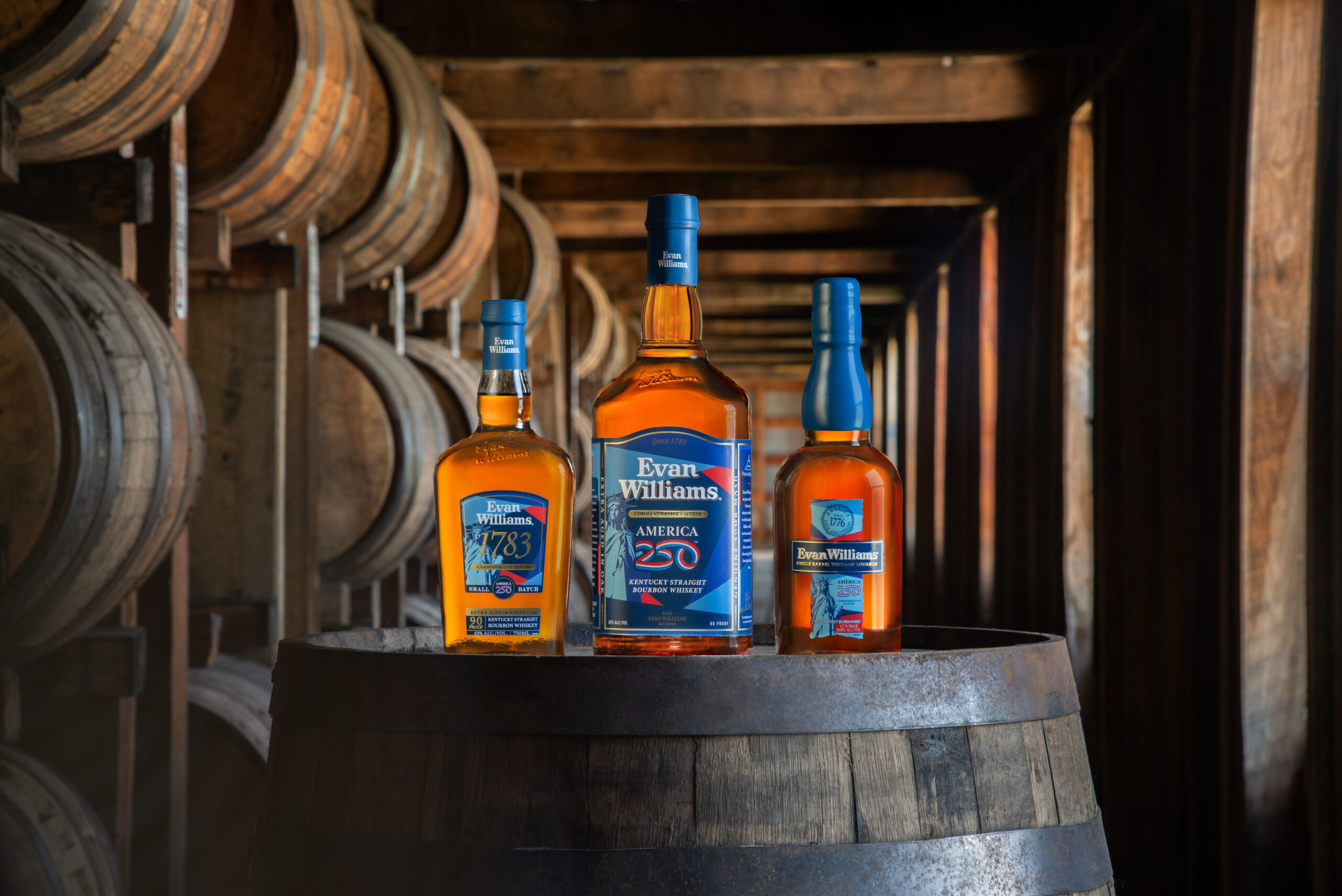 Evan Williams unveils patriotic bourbon bottles ahead of US 250th ...