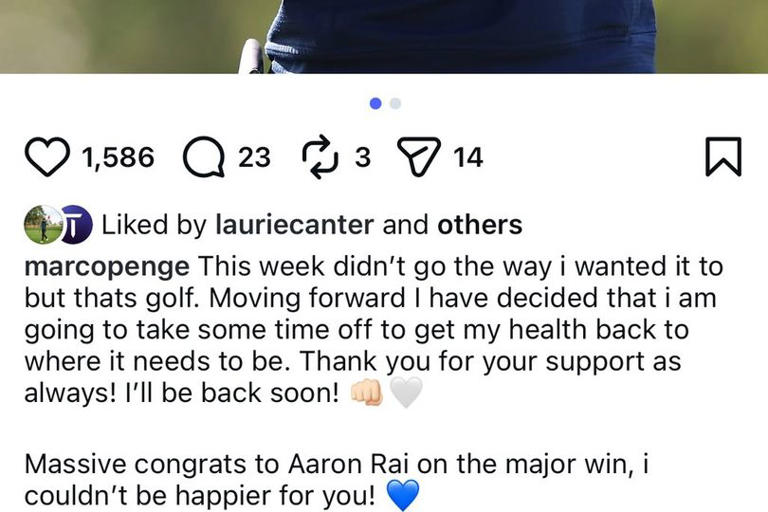 PGA Tour newcomer announces break from golf hours after PGA ...