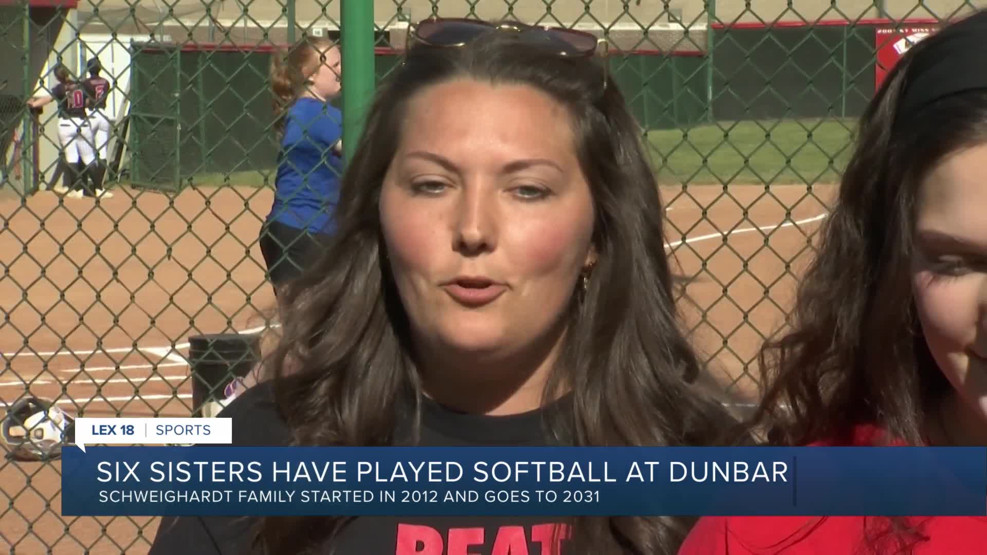 Schweighardt sisters Dunbar softball