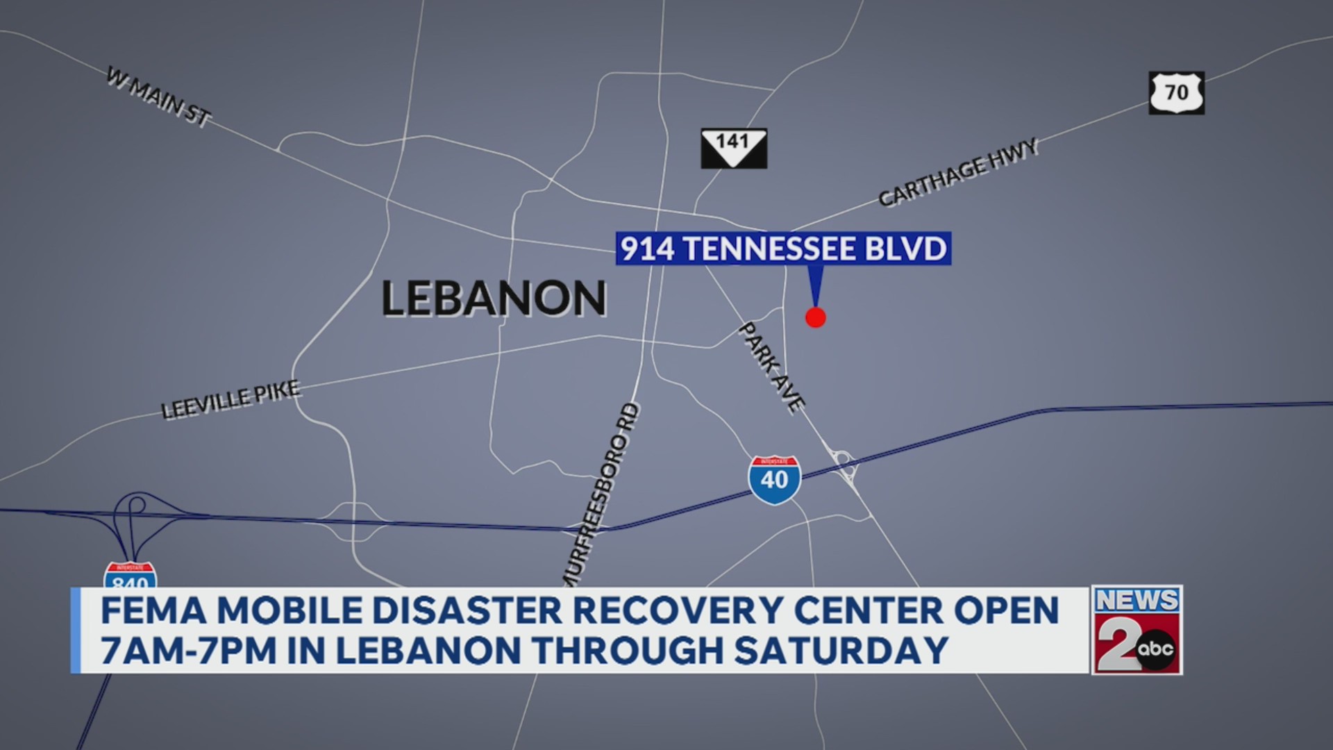 FEMA Mobile Disaster Recovery Center open in Wilson County