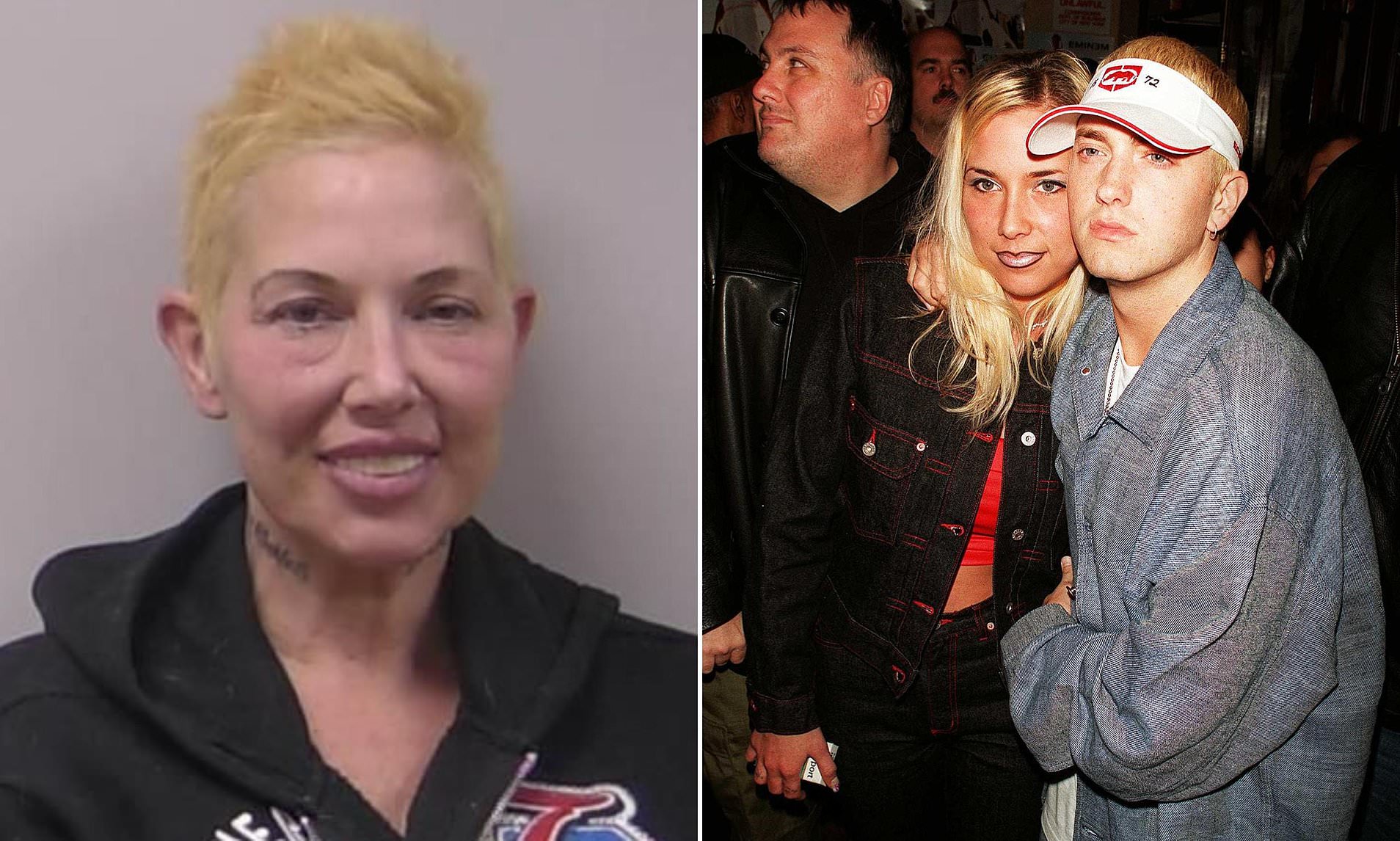 Eminem's unrecognizable ex-wife Kim cracks smile in latest mugshot ...
