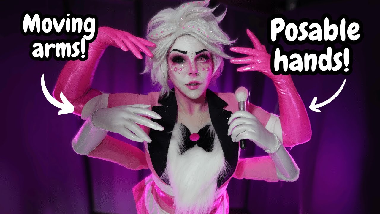 Four arms, one nightmare of a cosplay to make! Angeldust - Hazbin Hotel.
