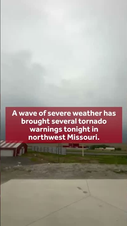 Tornado sirens in northwestern Missouri