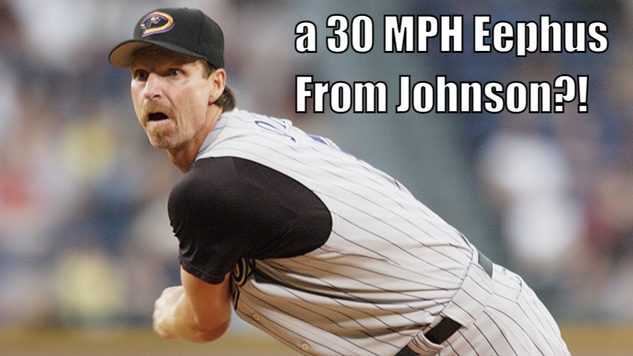 Randy Johnson throws a perfect eephus pitch (on accident)