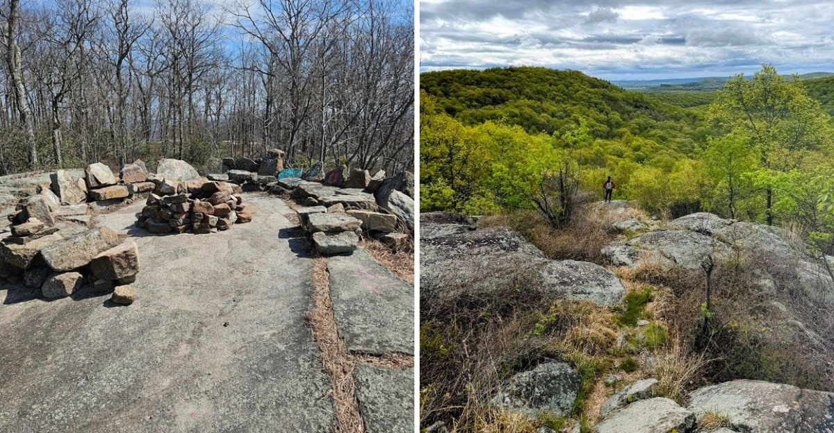 This surreal outdoor living room made of stone furniture is hidden atop ...