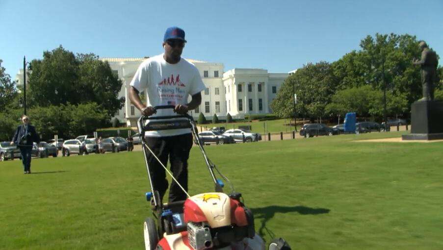 Gov. Ivey invites 'Raising Men' founder to mow Alabama Capitol's lawn