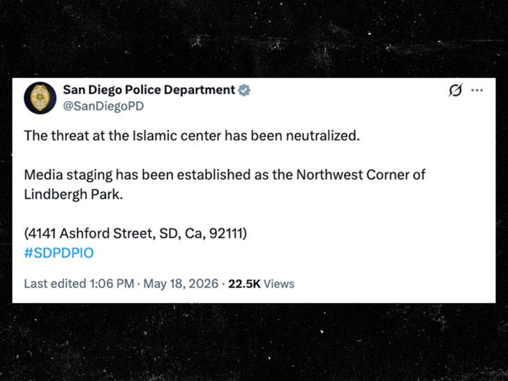 2 suspects dead in active shooter situation at San Diego mosque, report ...