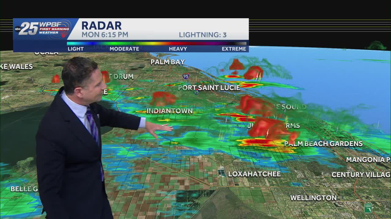 Rain pattern settles in for the week