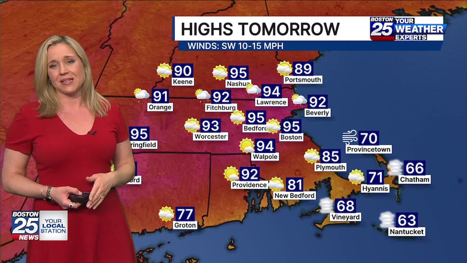 Boston 25 Monday late night weather forecast