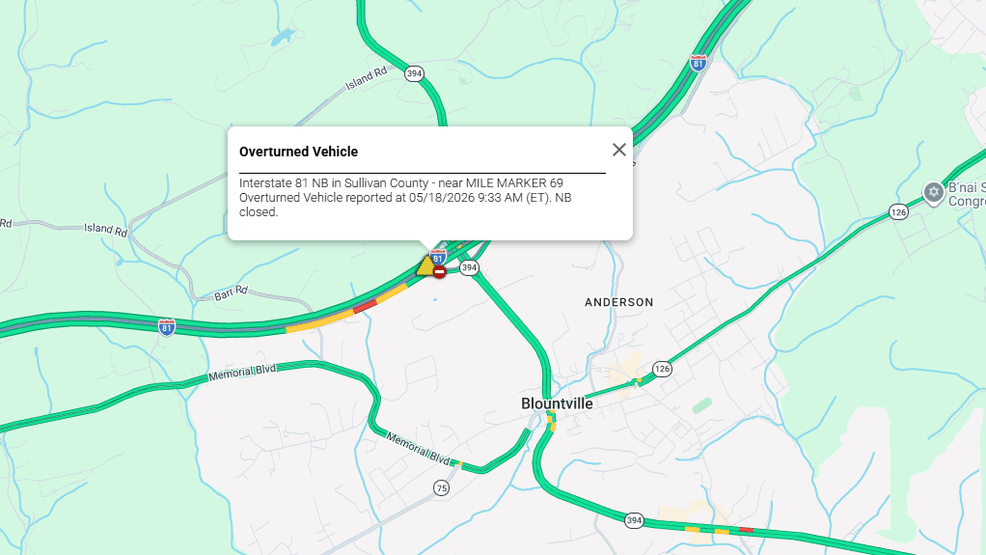 Man dead following Interstate 81 crash in Sullivan County, THP says