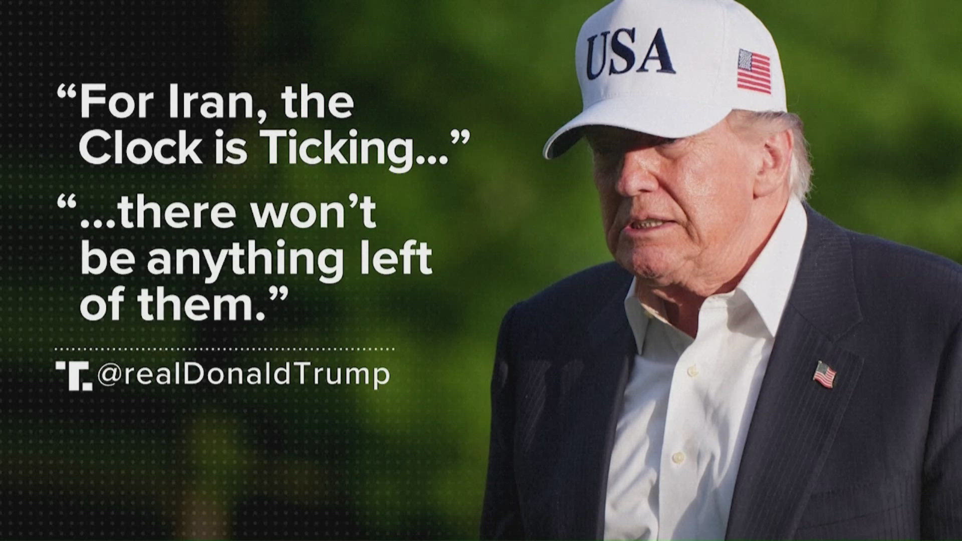 President Trump warning Iran that 'clock is ticking' if peace deal is ...