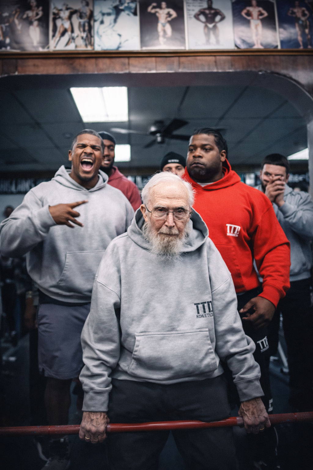 99 year old man leaves hardcore gym speechless with massive deadlift