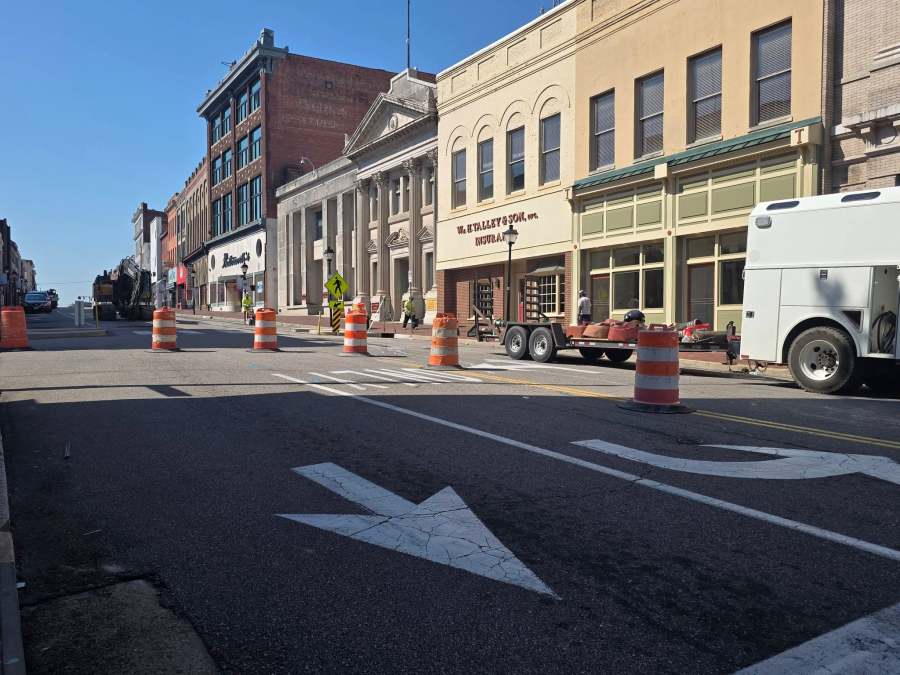 Part of street closed for emergency sewer collapse repair in Petersburg