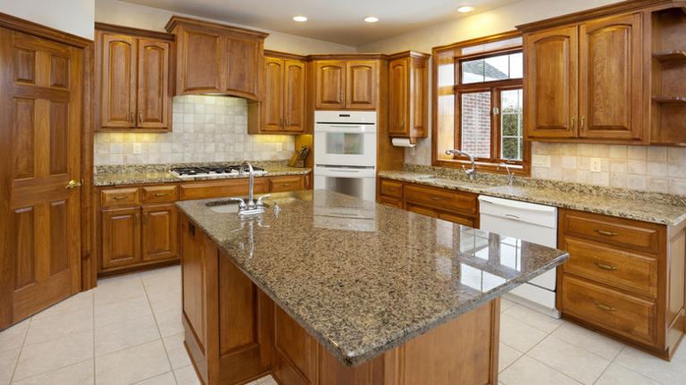 Not paint, not refinish: How to give dated oak cabinets a stylish refresh