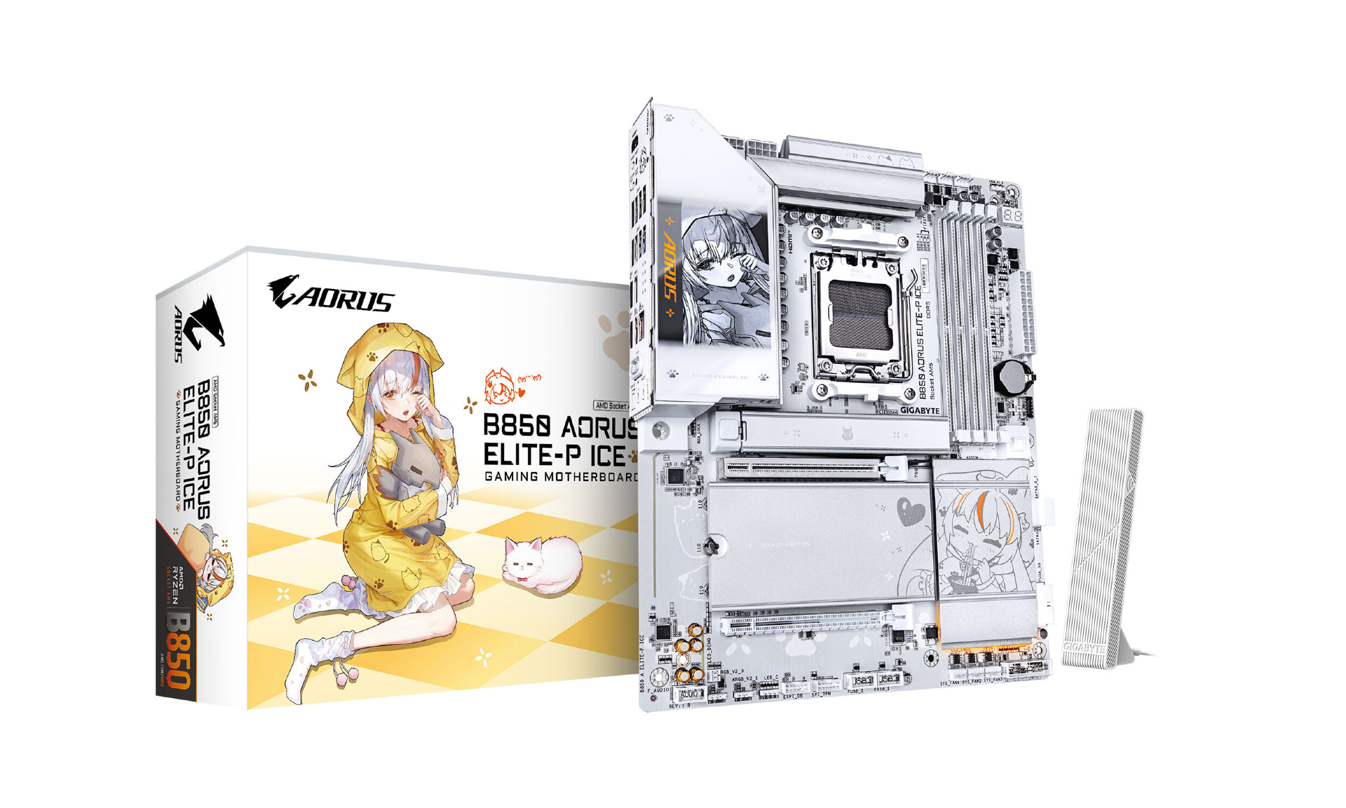 Gigabyte expande a linha Aorus com a nova motherboard ATX B850 Elite-P Ice
