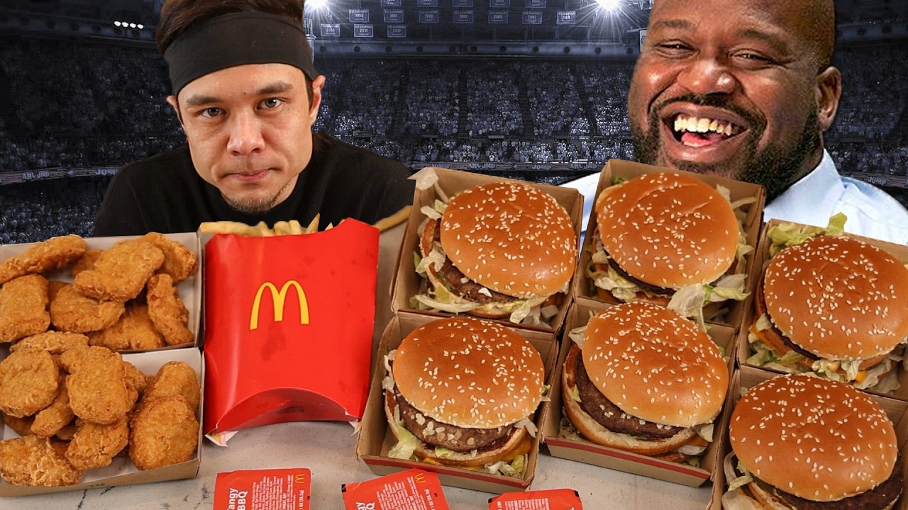 I tried Shaq's biggest McDonald's order 🍔