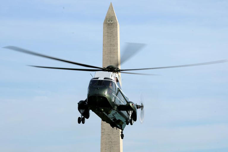 Trump planning to build new concrete helipad on South Lawn in latest ...
