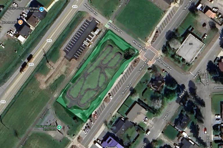 Buckley pump track construction begins; nonprofit seeks finishing funds