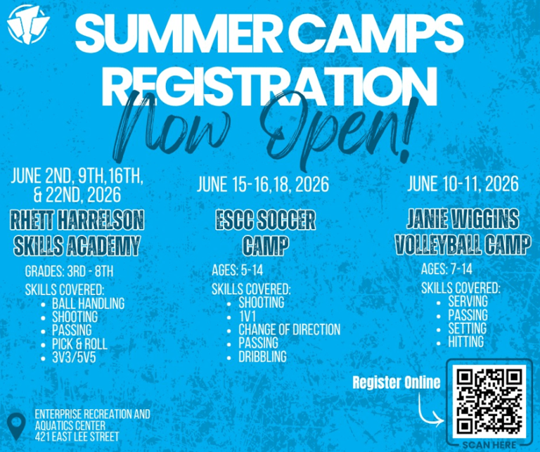 Registration open now for enterprise skill-building sports summer camps