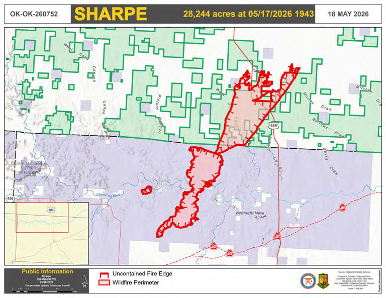 Crews continue making progress on fires across Oklahoma Panhandle