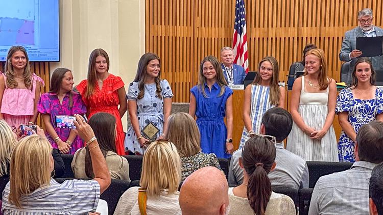 Decatur honors girls tennis team after standout season