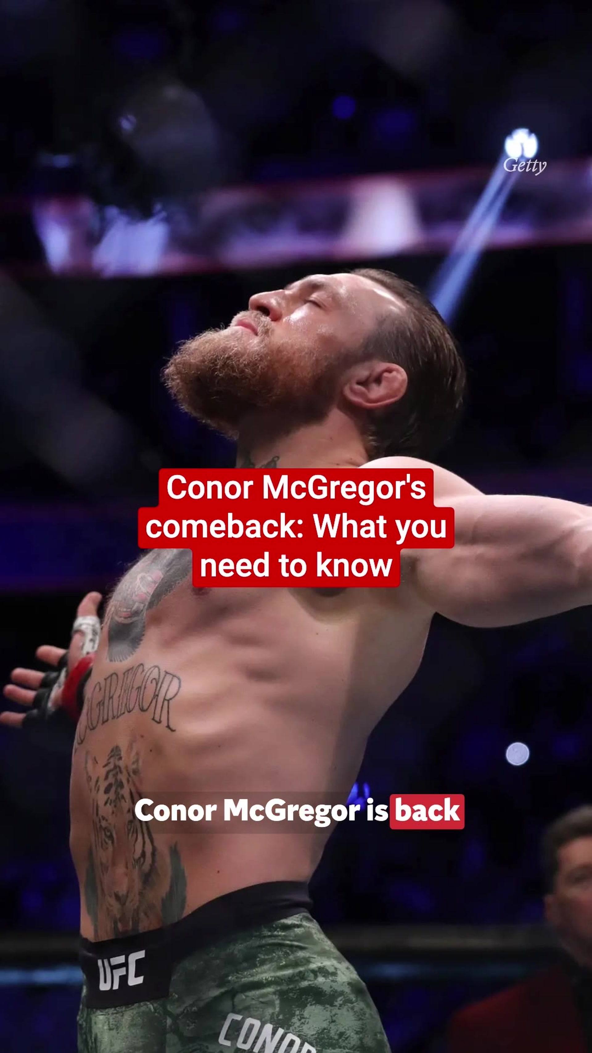 Conor McGregor's comeback: What you need to know