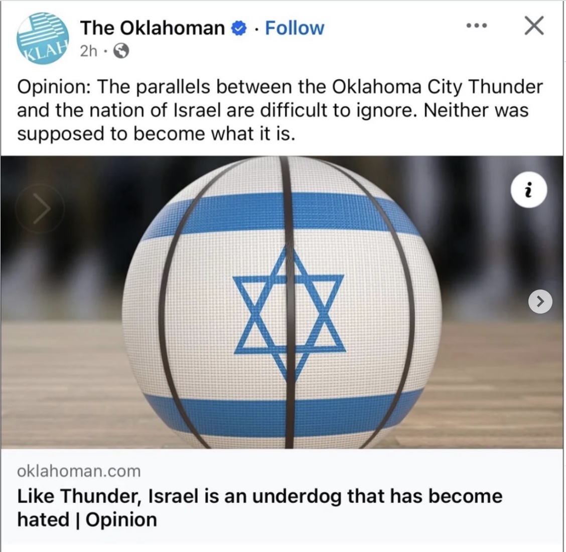 Outlet apologizes for comparing NBA team to Israel