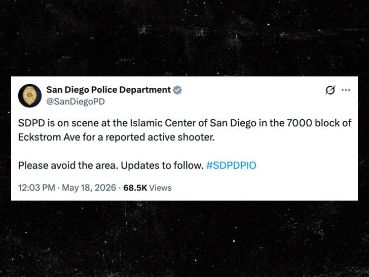 2 suspects dead in active shooter situation at San Diego mosque, report ...
