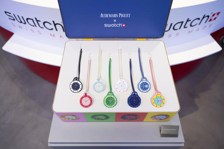 A new Swatch model is introduced, and a case study in overexcited 'drop ...