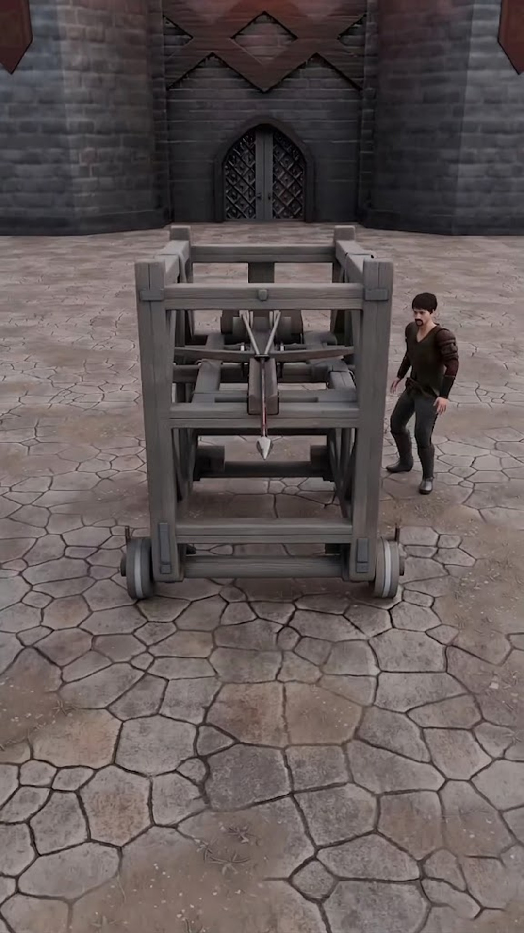 How this massive crossbow works