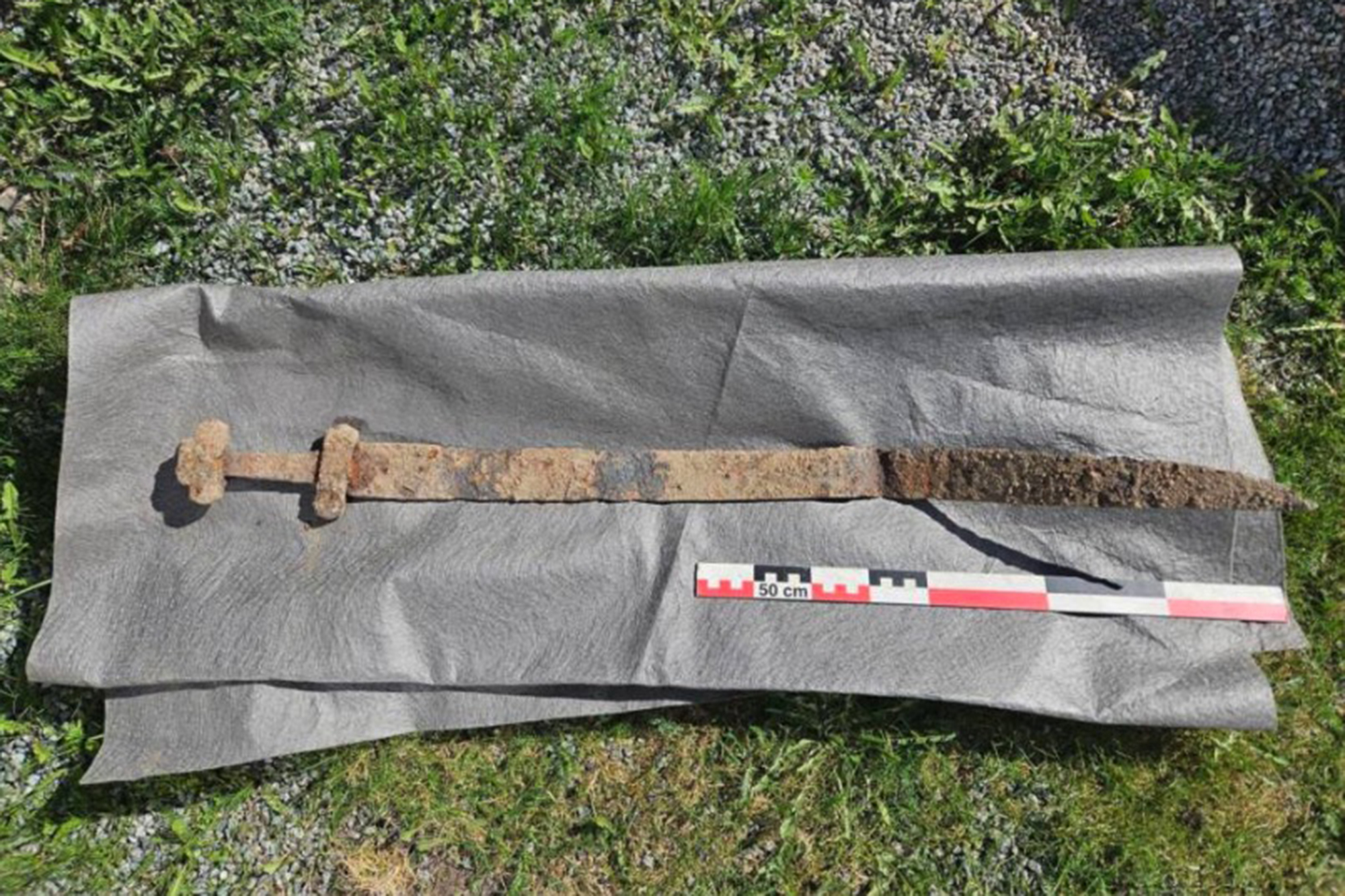 6-year-old boy finds 1,300-year-old sword on school field trip