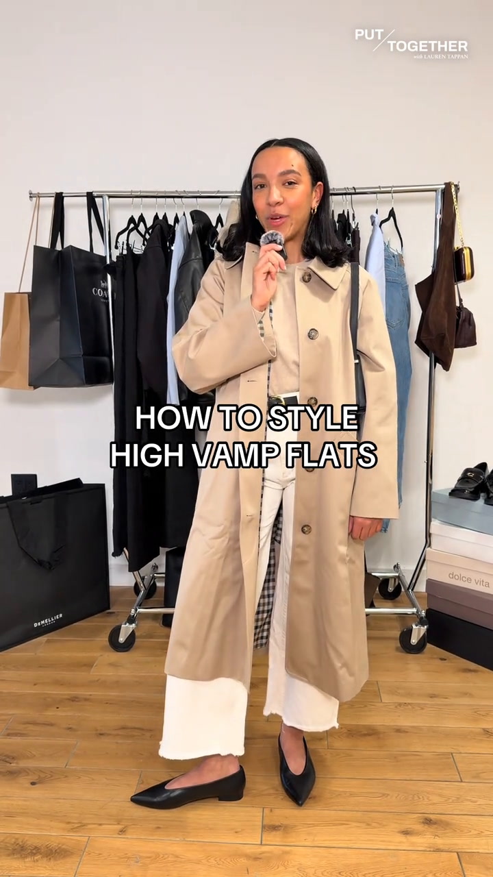 How to style high vamp flats: 3 chic outfit ideas