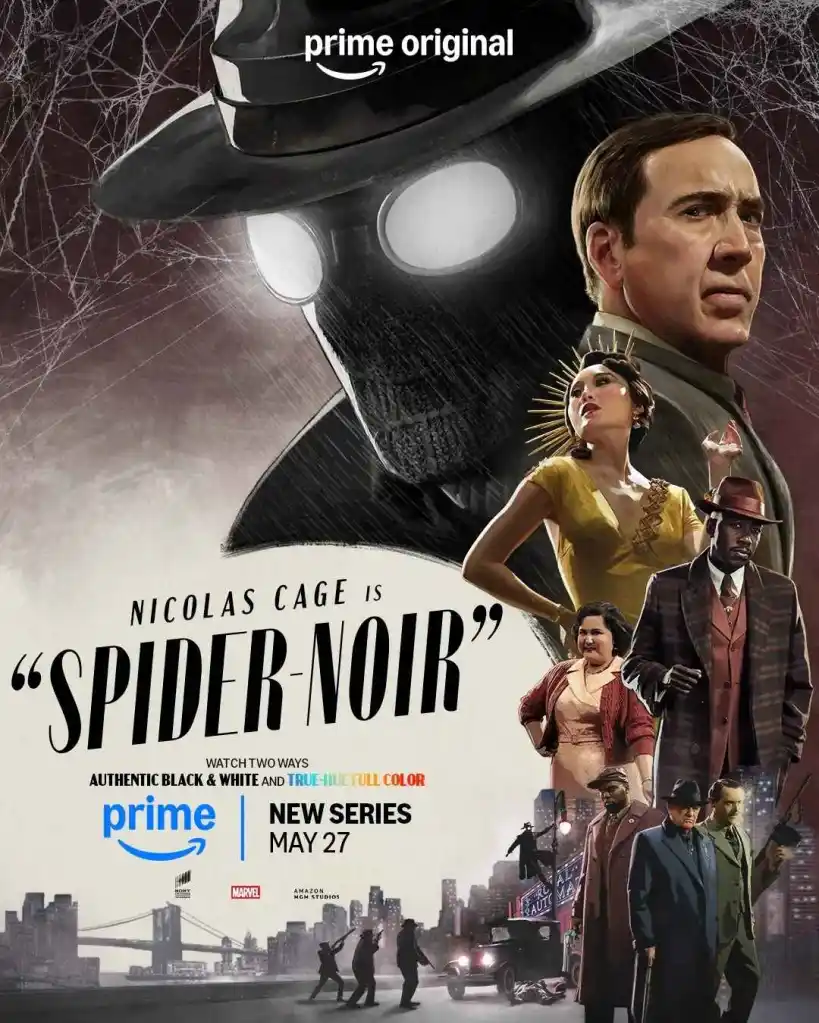 Spider-Noir poster reveals final trailer release date for Nicolas Cage ...