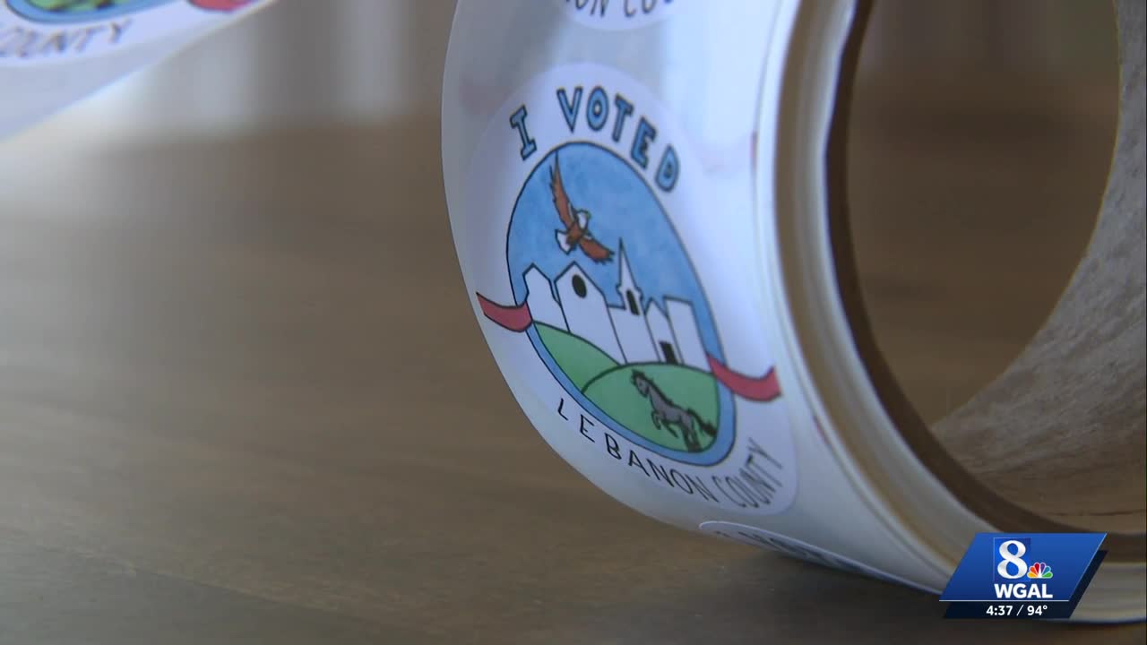Lebanon County students create winning election sticker design