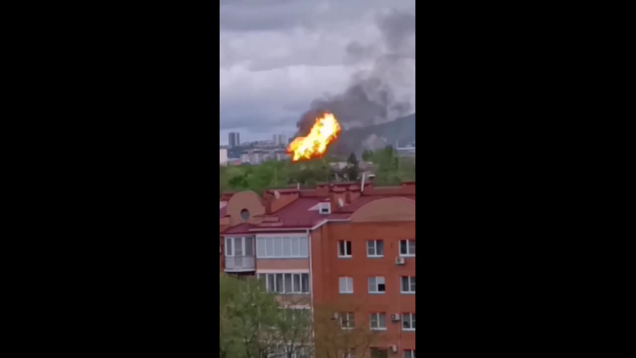 Explosion and fire erupt during gas tanker unloading in Pyatigorsk, Russia