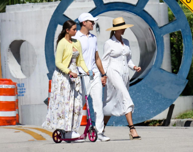 Ivanka Trump wears timeless white as Arabella Kushner opts for florals ...