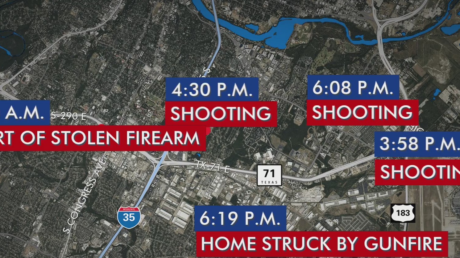 Austin Police releases timeline of weekend shooting spree