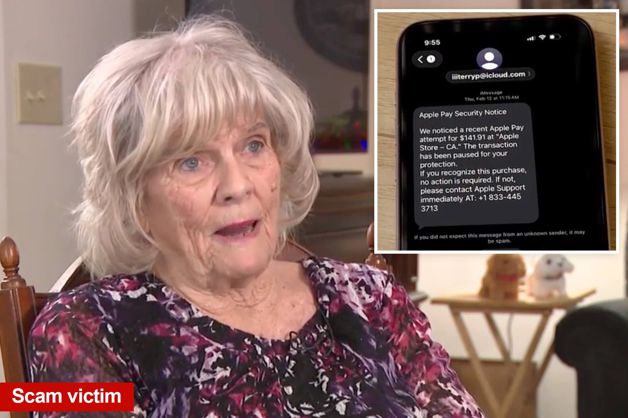 Pennsylvania woman loses $24K after falling for 'Apple high alert' text ...