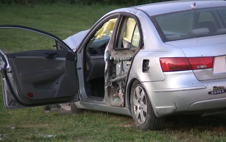 Man dead after being found with gunshot wound, crashing into power pole