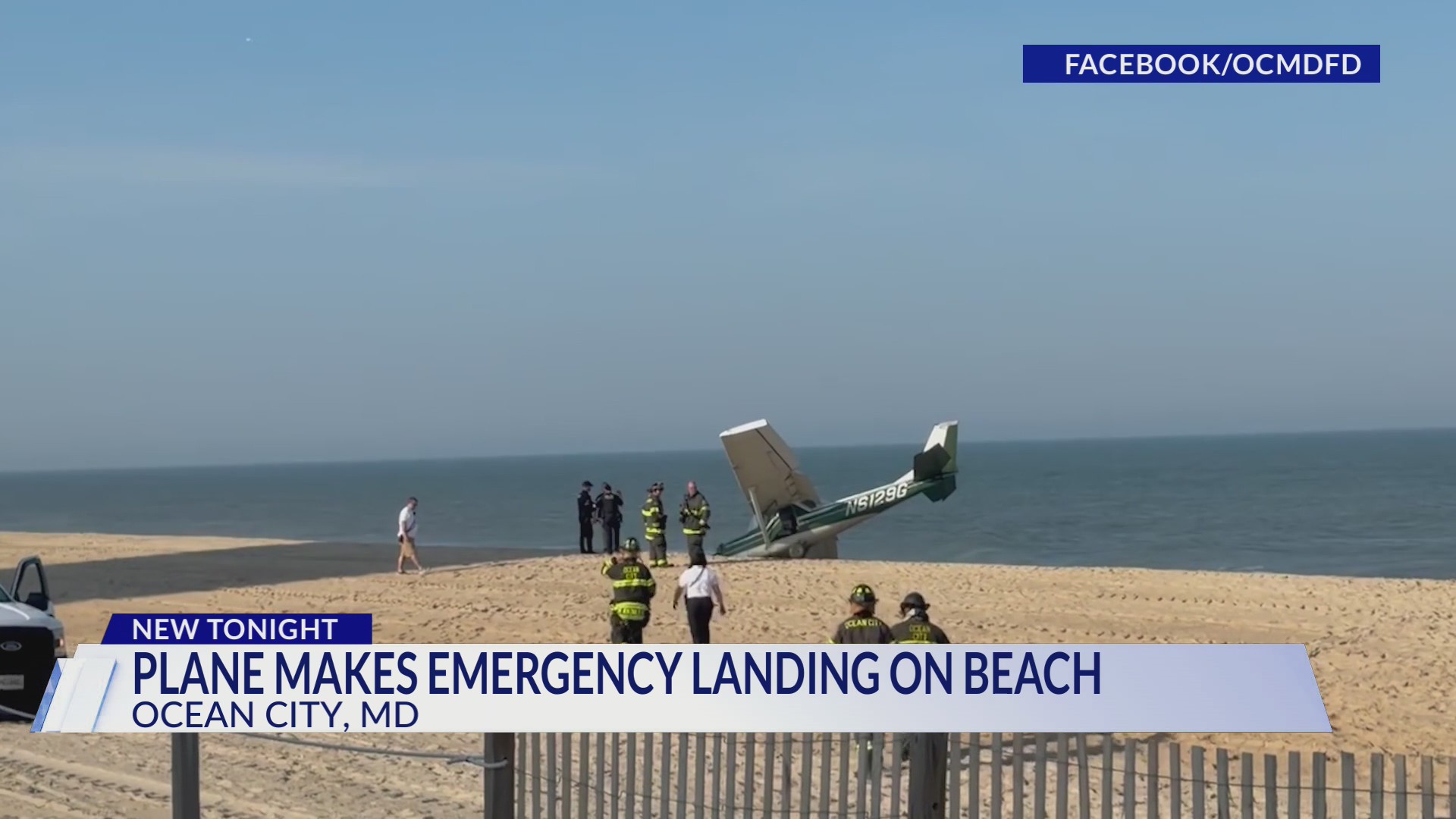 Plane makes emergency landing on Ocean City beach
